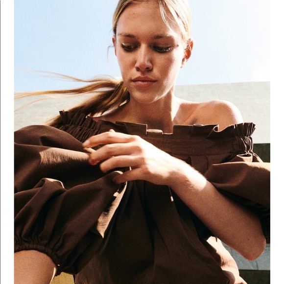 Zara | Dresses | Zara Dress Balloon Sleeves | Poshmark